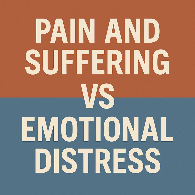Pain and Suffering vs. Emotional Distress in Texas Injury Cases